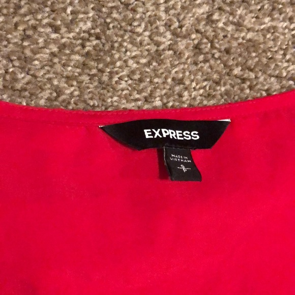 Express | Tops | Velvet Red Express Gramercy Blouse | Poshmark
